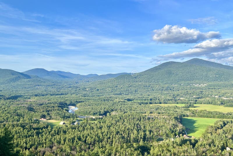 The View from the Top of Echoe Lake State Park Cathedral Ledge Stock ...