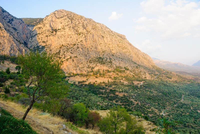 Valley near delphi stock image. Image of travel, oracle - 67066943
