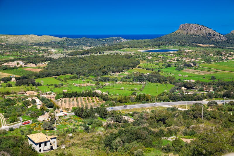 Valley at the North Part of Majorca Stock Image - Image of south ...