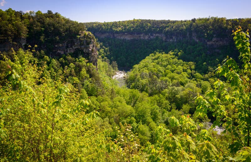 Valley Overlook at Little River Canyon National Preserve Stock Image ...
