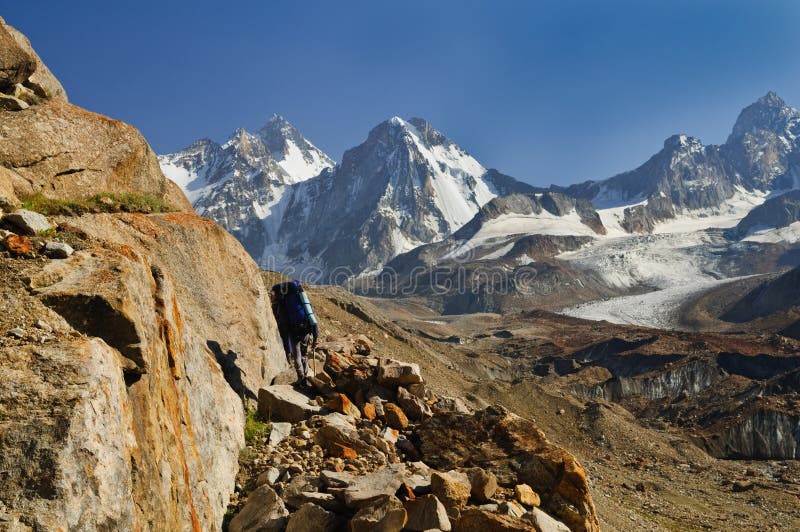 Valley of Pamir stock image. Image of east, adventure - 7498943