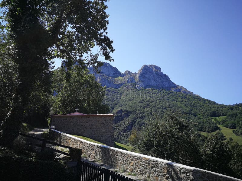 Valley of the Peaks of Europe, Asturias, Spain Stock Image - Image of ...