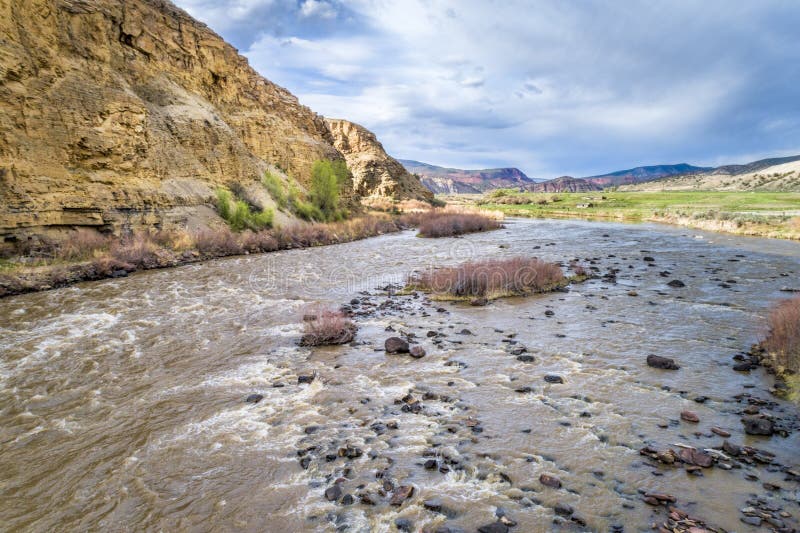 Valley of Upper Colorado River Aerial View Stock Image - Image of ...