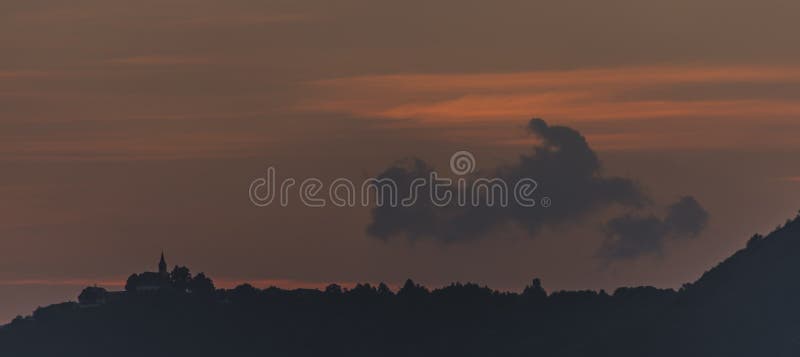 Valley of River Labe in Summer Evening Stock Image - Image of night ...