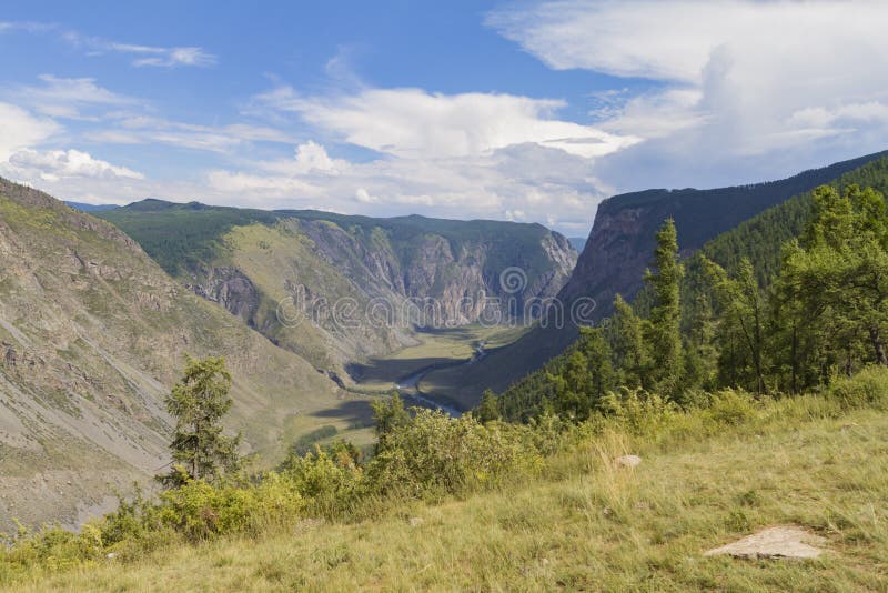 Valley of the River, Top View Stock Photo - Image of rural, tourism ...