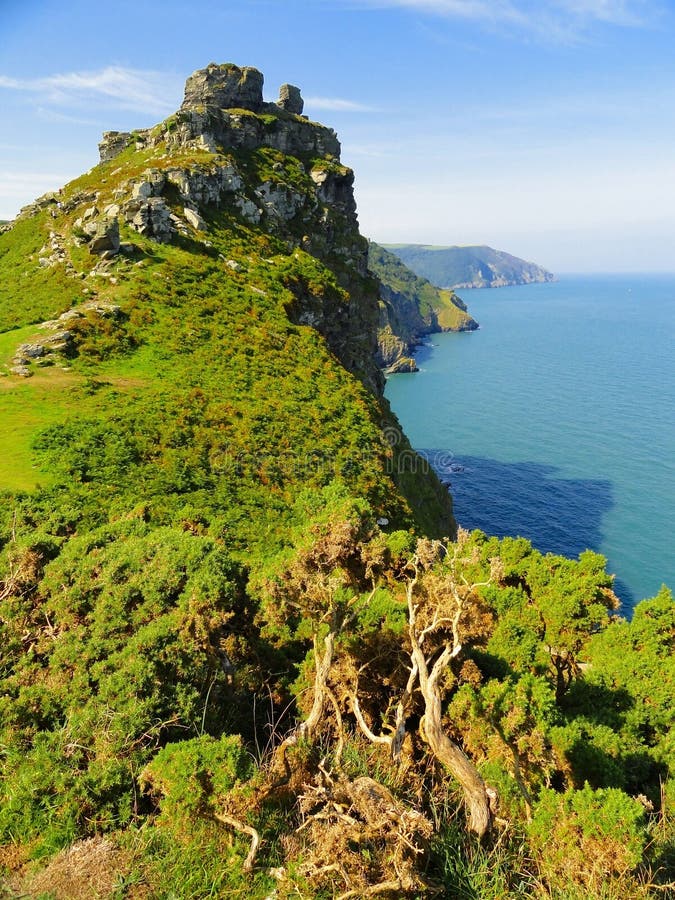 Valley of the Rocks stock photo. Image of oceanic, cliffs - 16241150