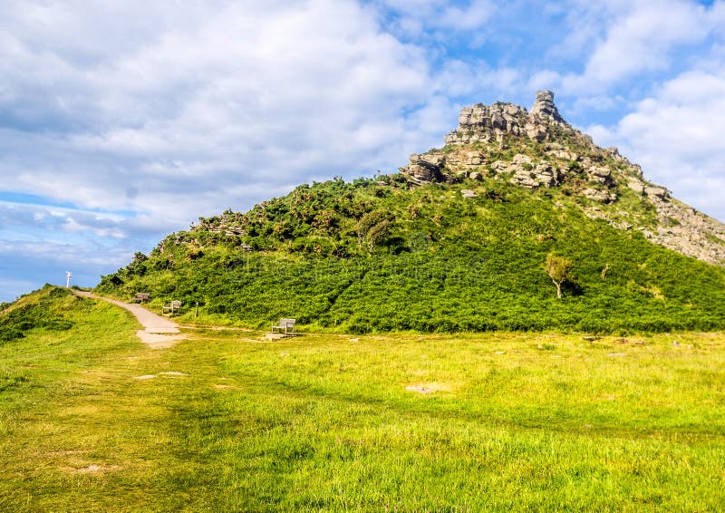 Valley of Rocks, Exmoor, Devon, England Stock Photo - Image of ...