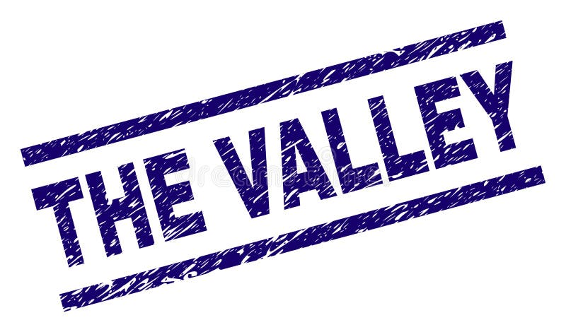 Scratched Textured the VALLEY Stamp Seal Stock Vector - Illustration of ...