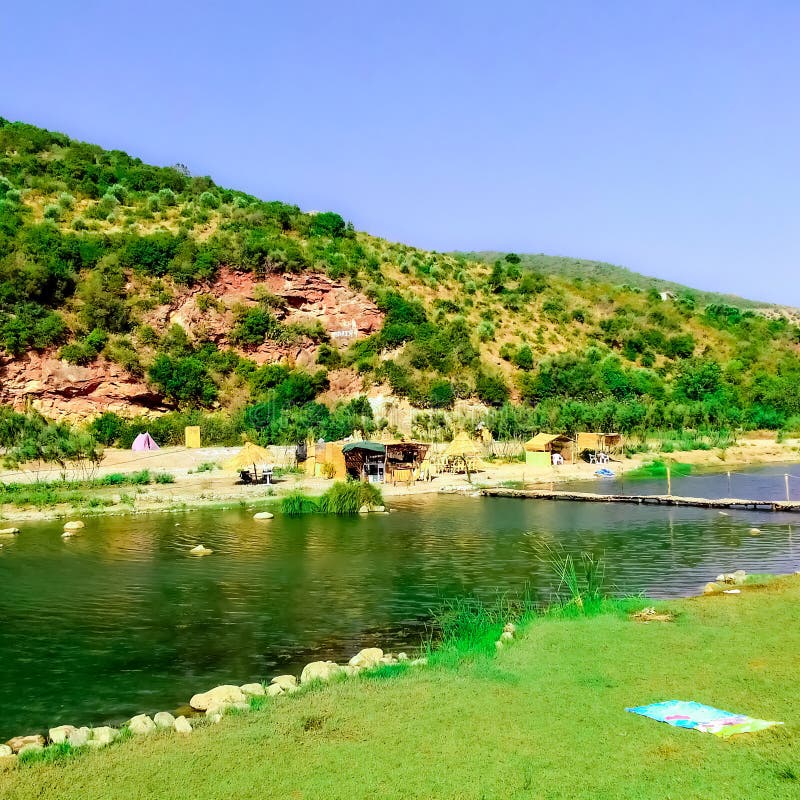Valley Stream Running in the Spring Stock Photo - Image of grass ...