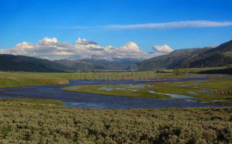 Valley at sunset stock photo. Image of valley, delta - 20877052