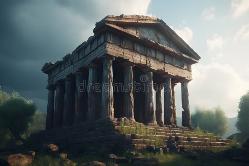 Valley of the Temples. Ancient Greek Temple Stock Photo - Image of ...
