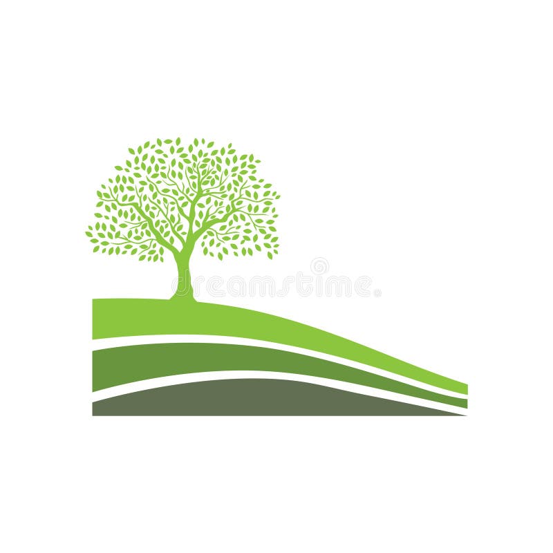 Valley tree stock vector. Illustration of ground, natural - 134469914