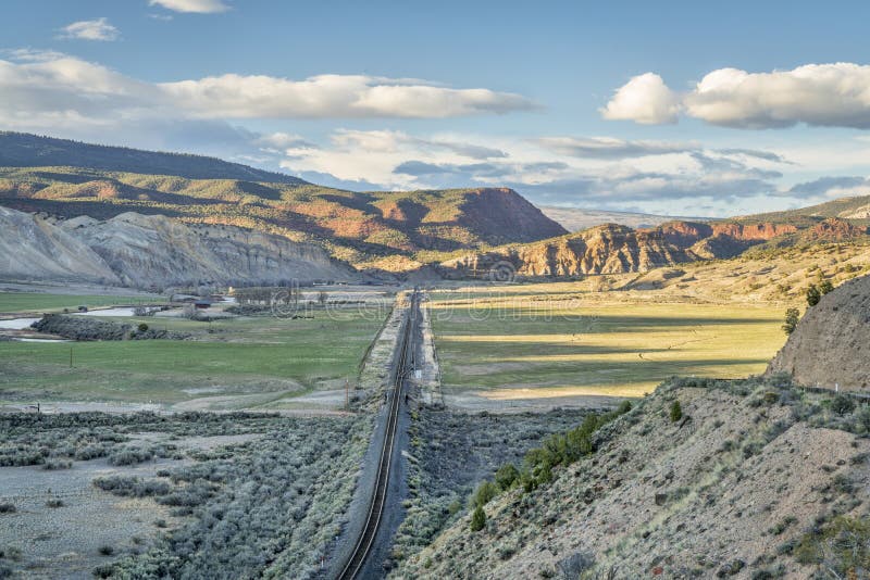 Valley of Upper Colorado RIver Stock Image - Image of landscape, canyon ...