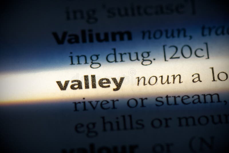 Valley stock image. Image of info, macro, language, word - 161575751