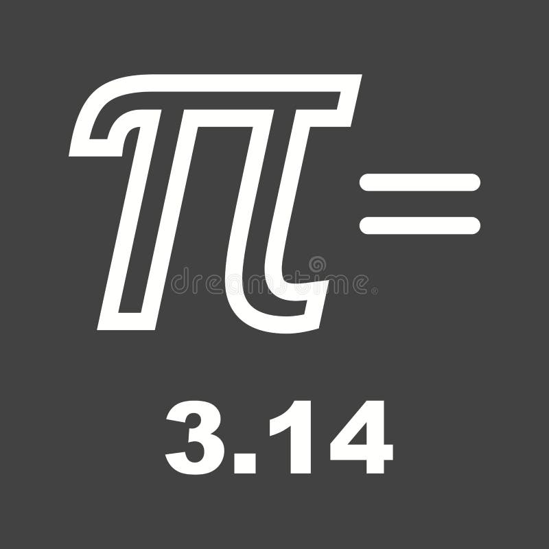 Valor del pi stock de ilustración. Ilustración de estudio - 96815191