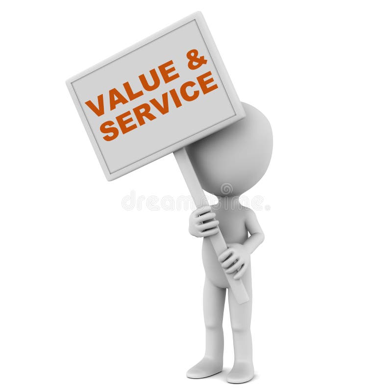 Valor y servicio stock de ilustración. Ilustración de tenencia - 36438114