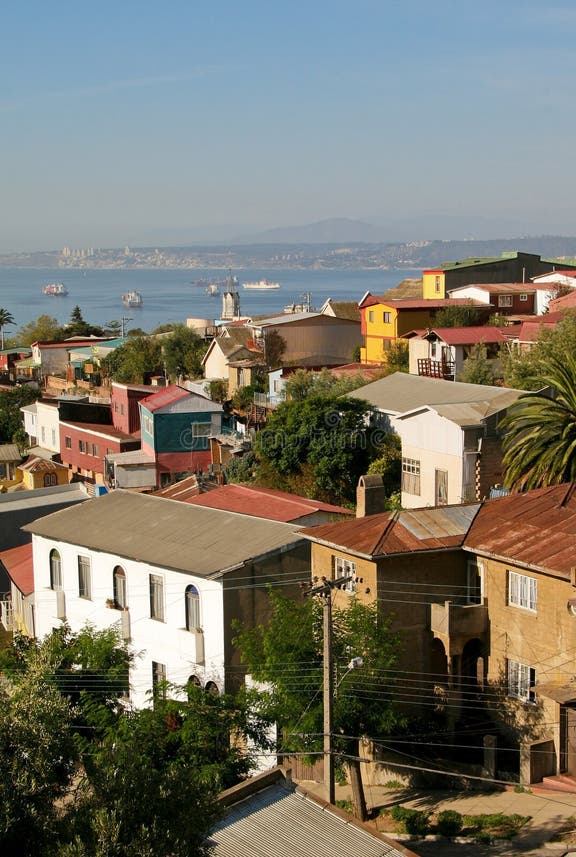 Valparaiso, Chile stock photo. Image of view, container - 24576584