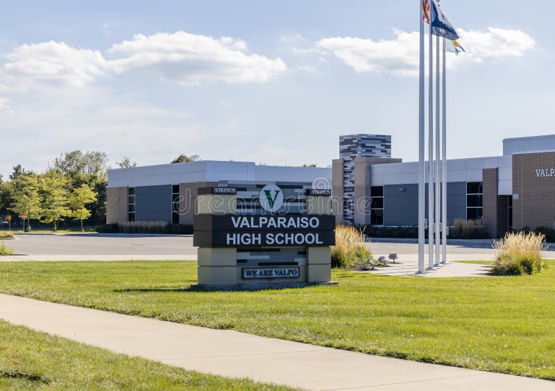 Valparaiso High School Sign on the High School Campus Editorial Photo ...