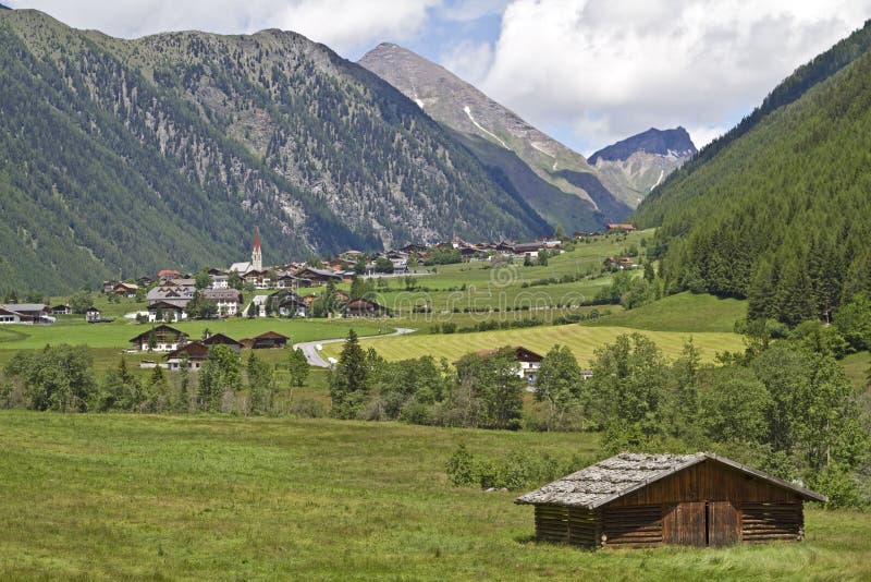 Vals Village in Switzerland Alps Stock Photo - Image of european ...