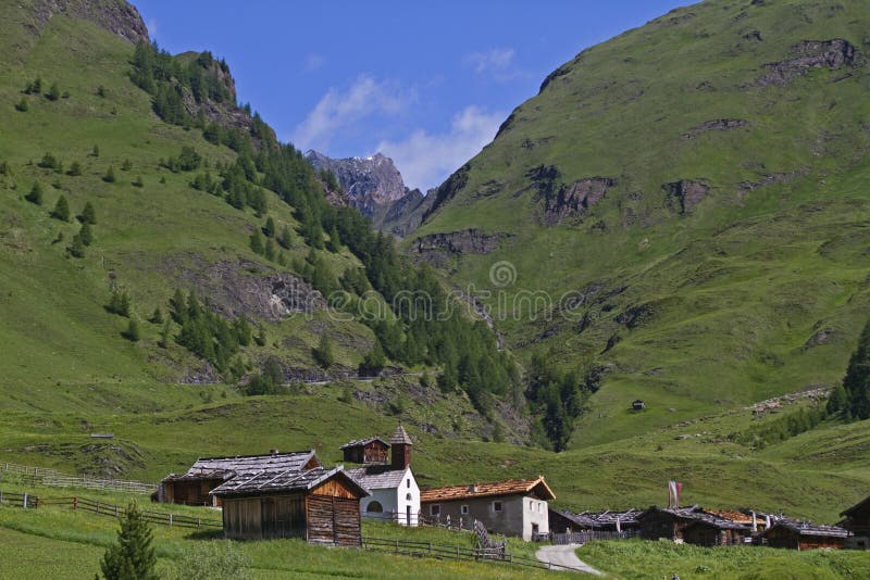 Vals Village in Switzerland Alps Stock Image - Image of environment ...