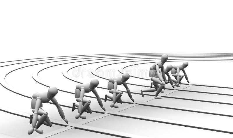 Valse start stock illustratie. Illustration of atletisch - 772911