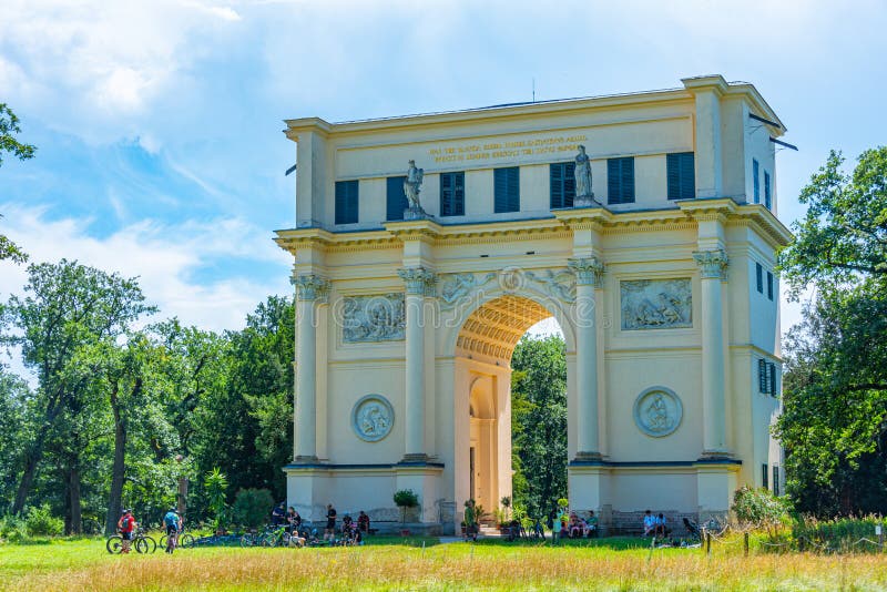 Valtice, Czech Republic, July 6, 2024: Rendezvous Temple at Ledn ...