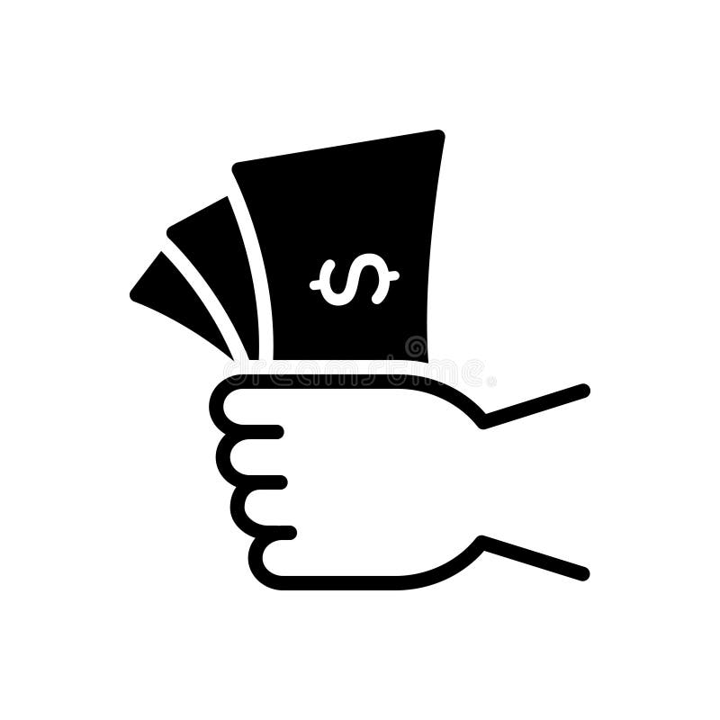 Black Solid Icon for Valuable, Precious and Costly Stock Vector ...