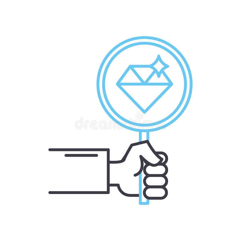 Valuable Line Icon, Outline Symbol, Vector Illustration, Concept Sign ...