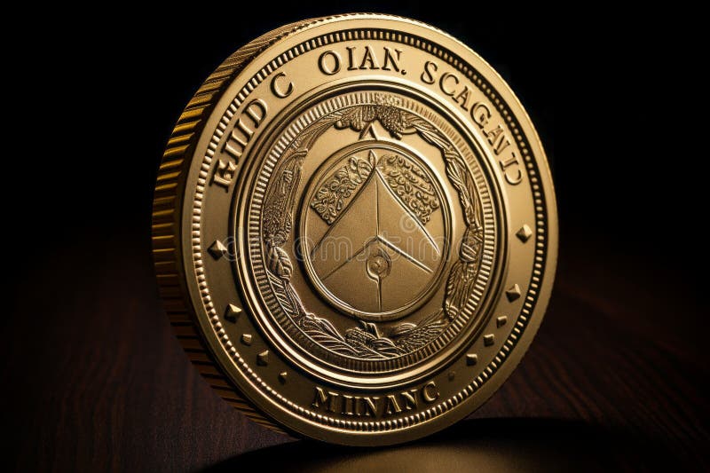 Valuable Single Ancient Coin. Generate Ai Stock Photo - Image of ...