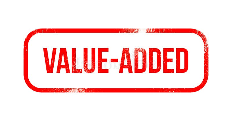 Value-added - Red Grunge Rubber, Stamp Stock Illustration ...