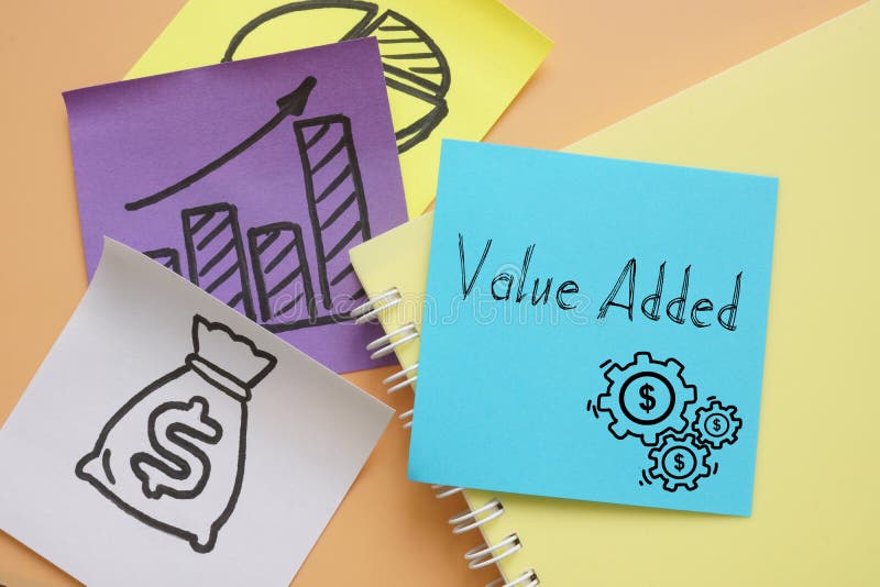 Value Added is Shown Using the Text Stock Photo - Image of technology ... Value Added is Shown Using the Text Stock Photo - Image of technology ...