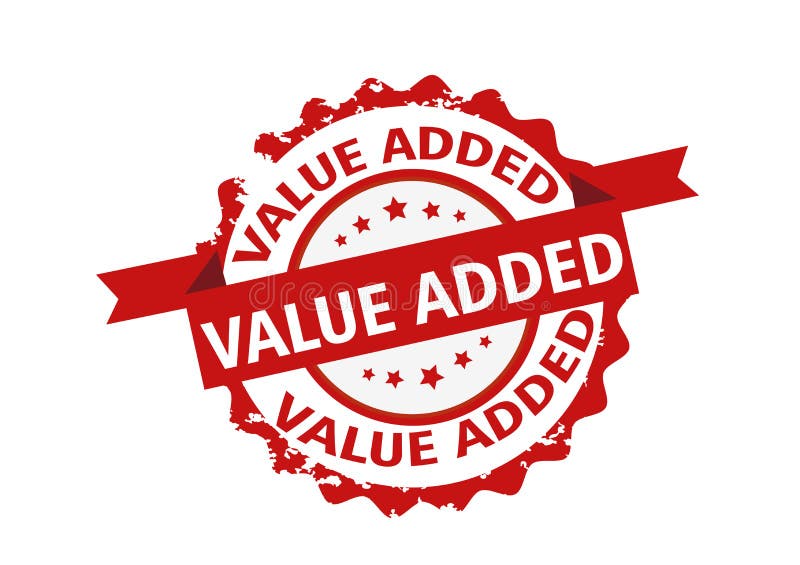 Value Added Stamp. Sign.Vector Stock Vector - Illustration of isolated ...