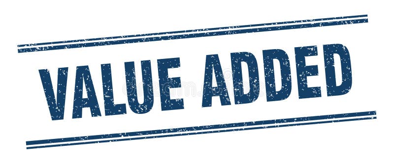 Value Added Round Red Sticker Stock Vector - Illustration of ...