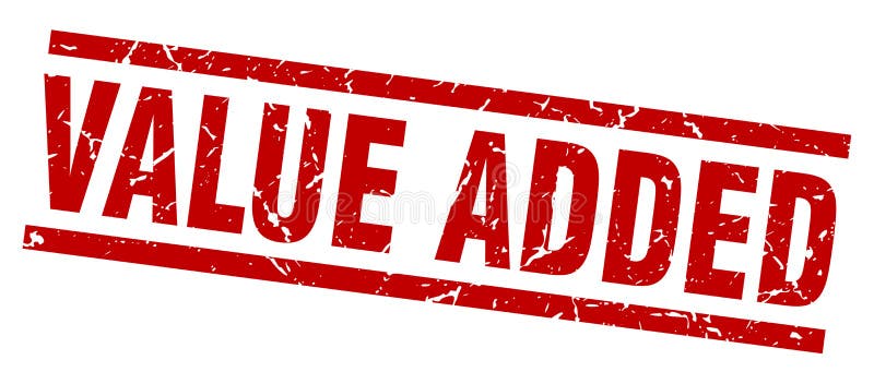 Value added stamp stock vector. Illustration of sign - 117562187