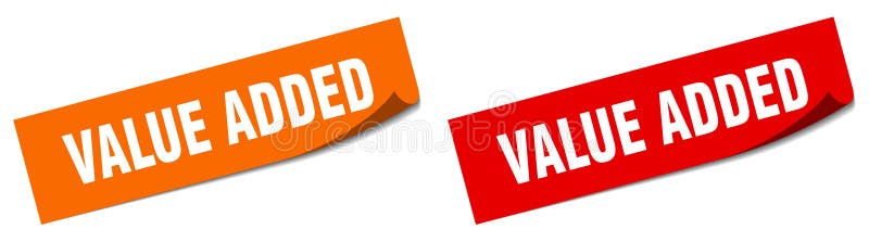 Value added button stock vector. Illustration of blue - 119943145