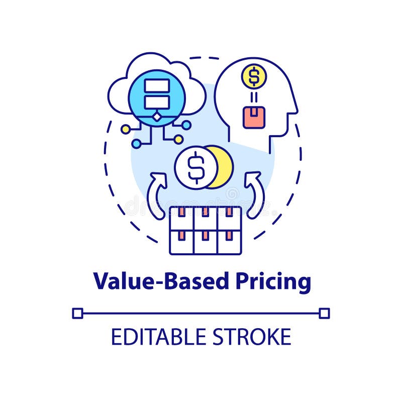Value-based Pricing Concept Icon Stock Vector - Illustration of ...