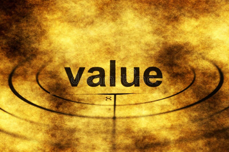 Value Grunge Target Concept Stock Illustration - Illustration of ...