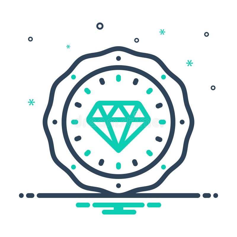 Mix Icon for Value, Values and Gem Stock Vector - Illustration of ...