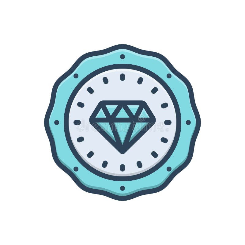 Color Illustration Icon for Value, Values and Gem Stock Vector ...