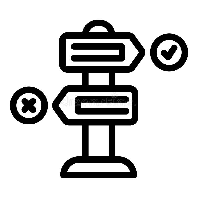 Value Impact Icon Outline Vector. Principle Choice Code Stock Vector ...