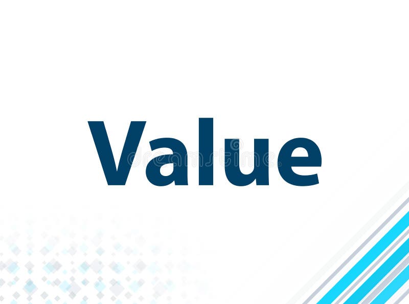 Value Modern Flat Design Blue Abstract Background Stock Illustration ...