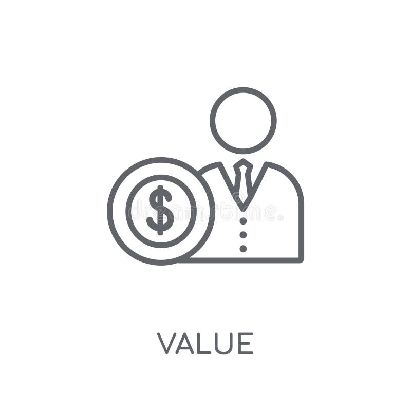 Core Values Linear Icon. Modern Outline Core Values Logo Concept Stock ...