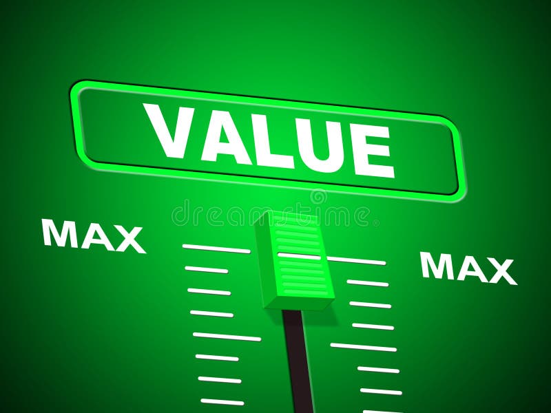 Value Max Indicates Upper Limit and Ceiling Stock Illustration ...