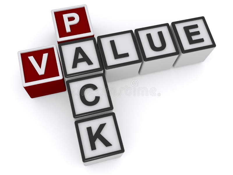 Value Pack Sign stock illustration. Illustration of pack - 5772778