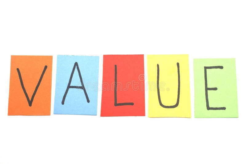Our values stock image. Image of values, letters, right - 43166681