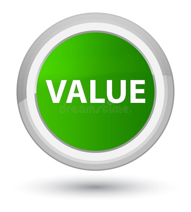 Value Prime Green Round Button Stock Illustration - Illustration of ...
