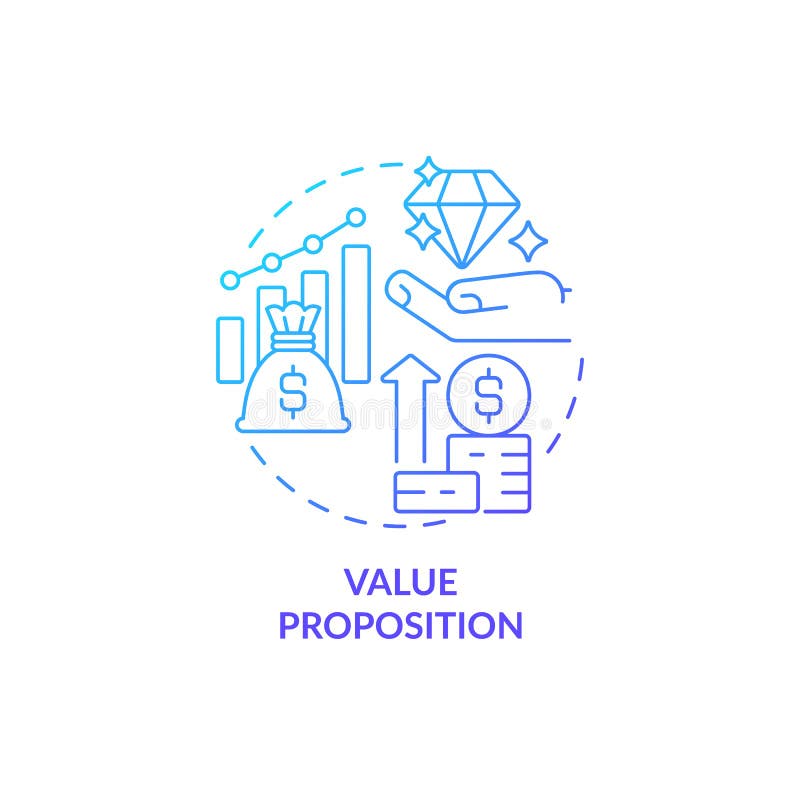 Value Proposition Blue Gradient Concept Icon Stock Vector ... Value Proposition Blue Gradient Concept Icon Stock Vector ...
