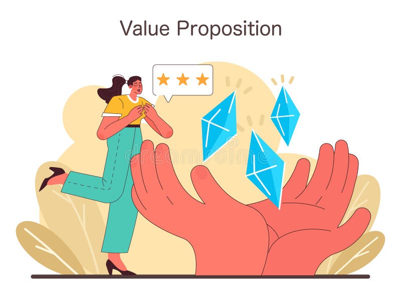 Value Proposition Concept. Flat Vector Illustration Stock Vector ...