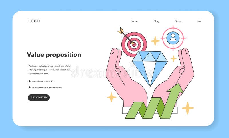 Value Proposition Concept. Flat Vector Illustration Stock Vector ...