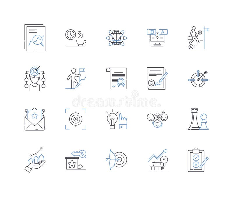 Value Proposition Line Icons Collection. Proposition, Solution ...
